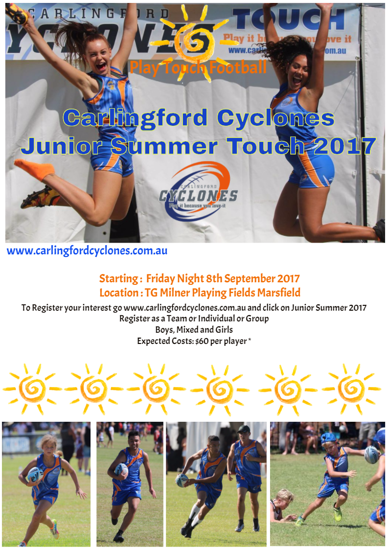 Carlingford Cyclones Touch Association – Play it because you Love it ...