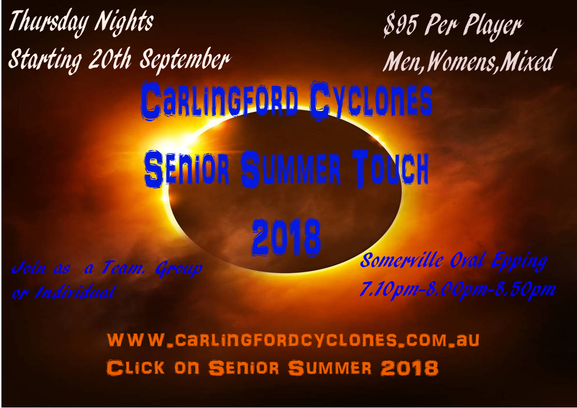 Carlingford Cyclones Touch Association – Play it because you Love it ...